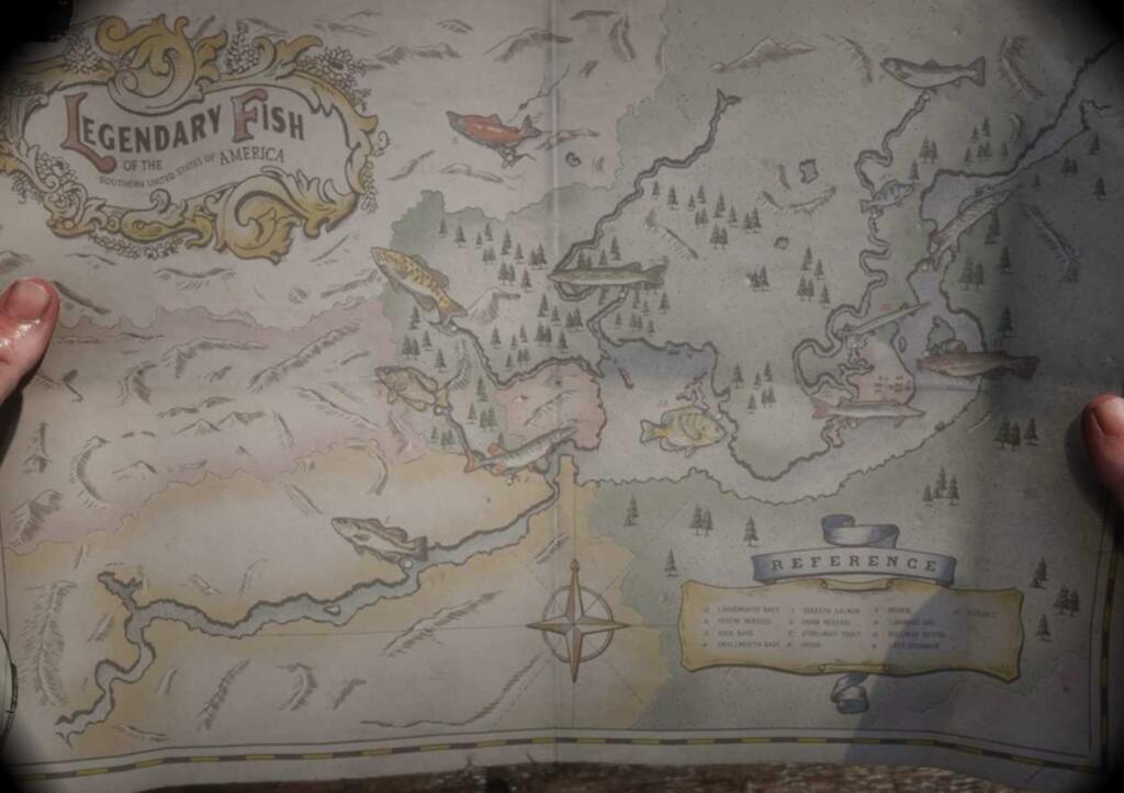 Poissons Légendaires de RDR2 : carte, emplacement et comment pêcher