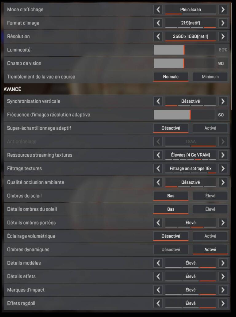 Les meilleurs paramètres graphiques Apex Legends : Augmenter vos FPS