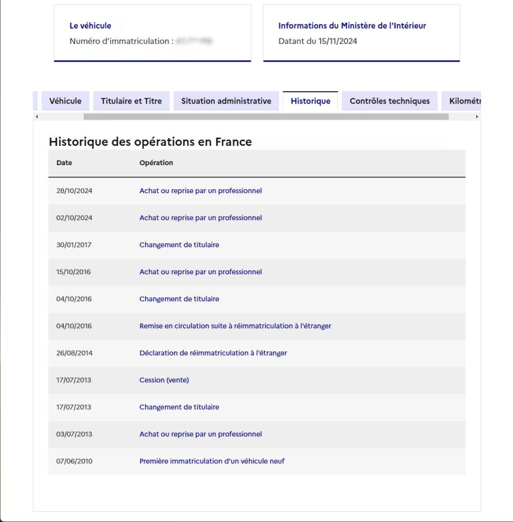 Rapport historique d'un véhicule : les solutions en ligne gratuites et ...
